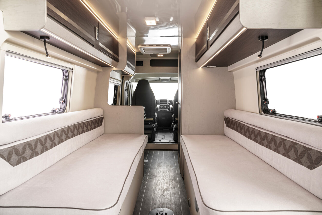 2 Berth 6m Panel Van Rear Lounge – Motorhome Hire Hull