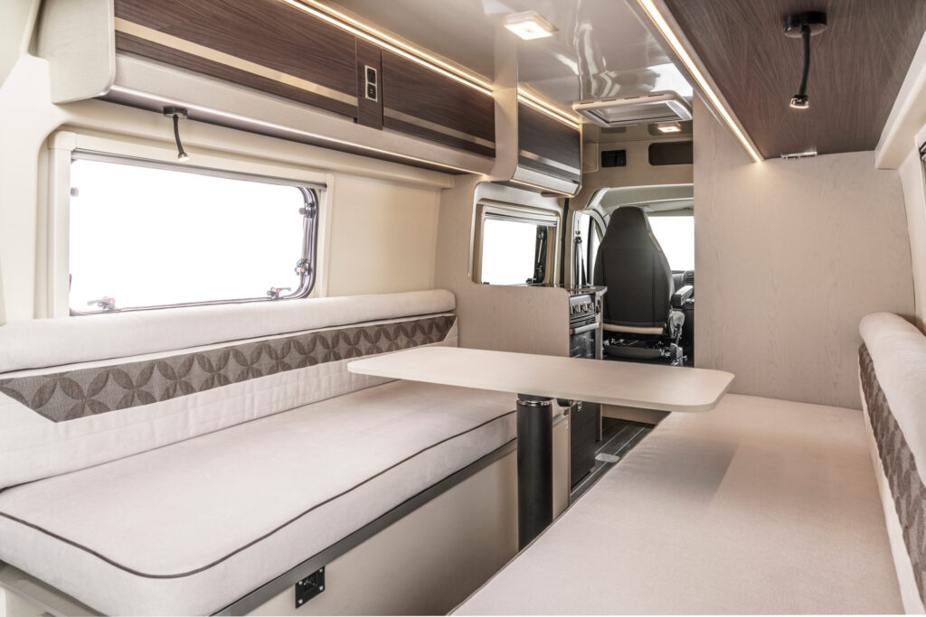 2 Berth 6m Panel Van Rear Lounge – Motorhome Hire Hull