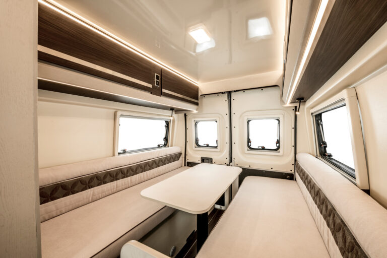 2 Berth 6m Panel Van Rear Lounge – Motorhome Hire Hull